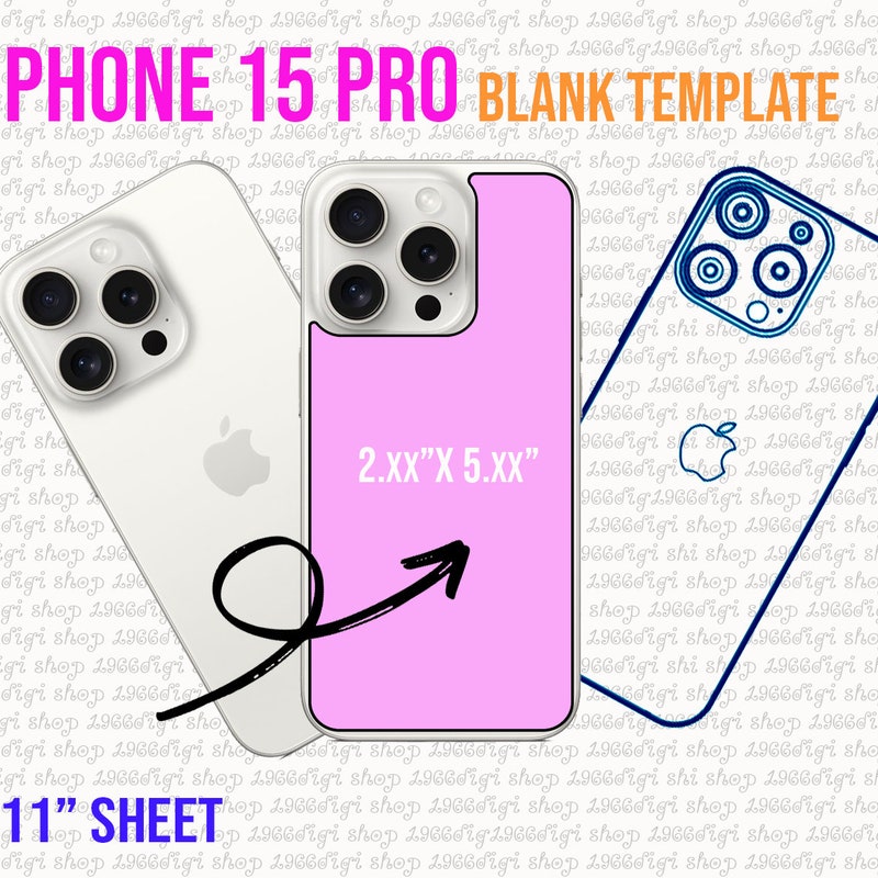 Phone Back Cover Template - Etsy