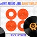 12 Inch Vinyl Record Label Template: DIY Sticker Design (digital ...