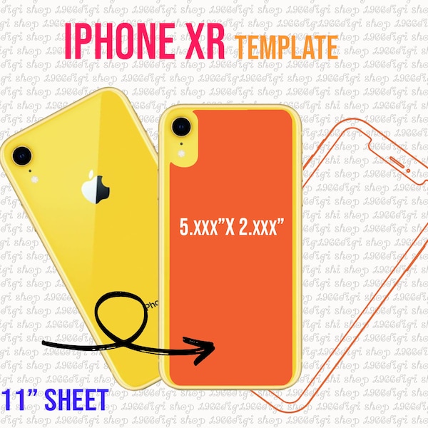 iPhone Xr Template - Etsy