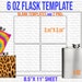 Flask Template, Bundle Flask Svg, Bundle Flask Template, Flask 5,6,7,8 ...