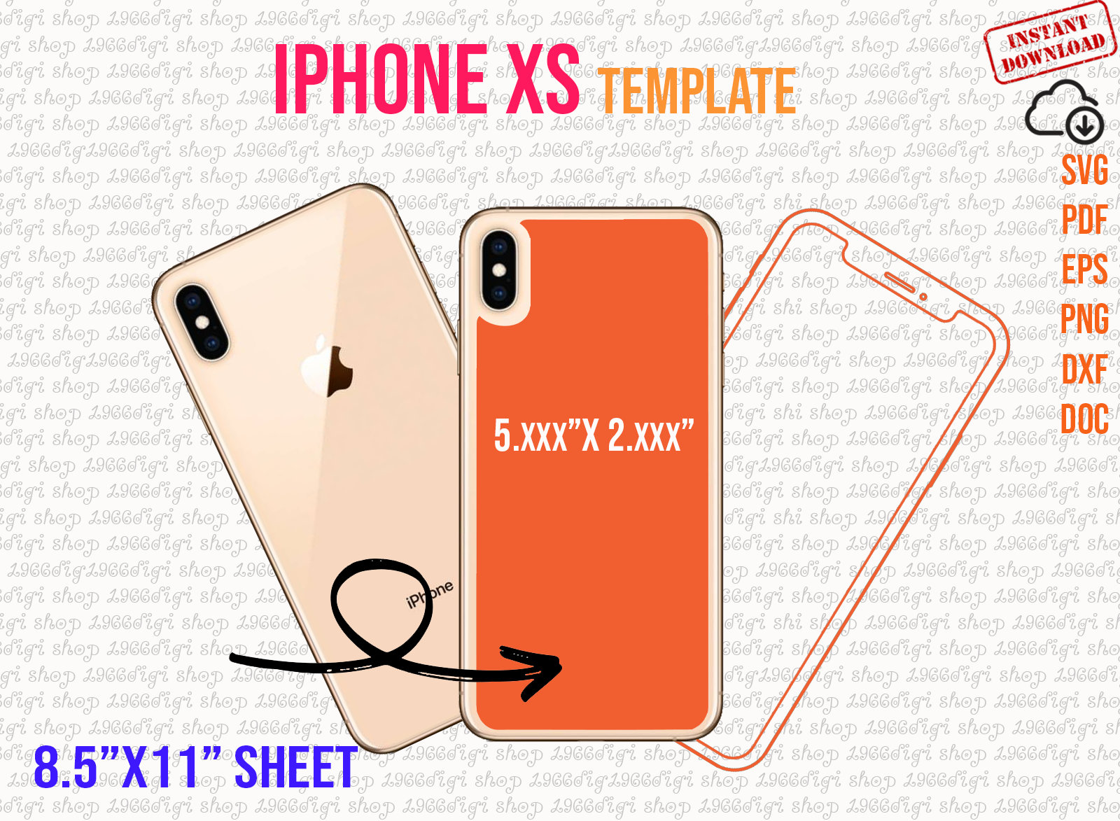 Iphone Template Front And Back