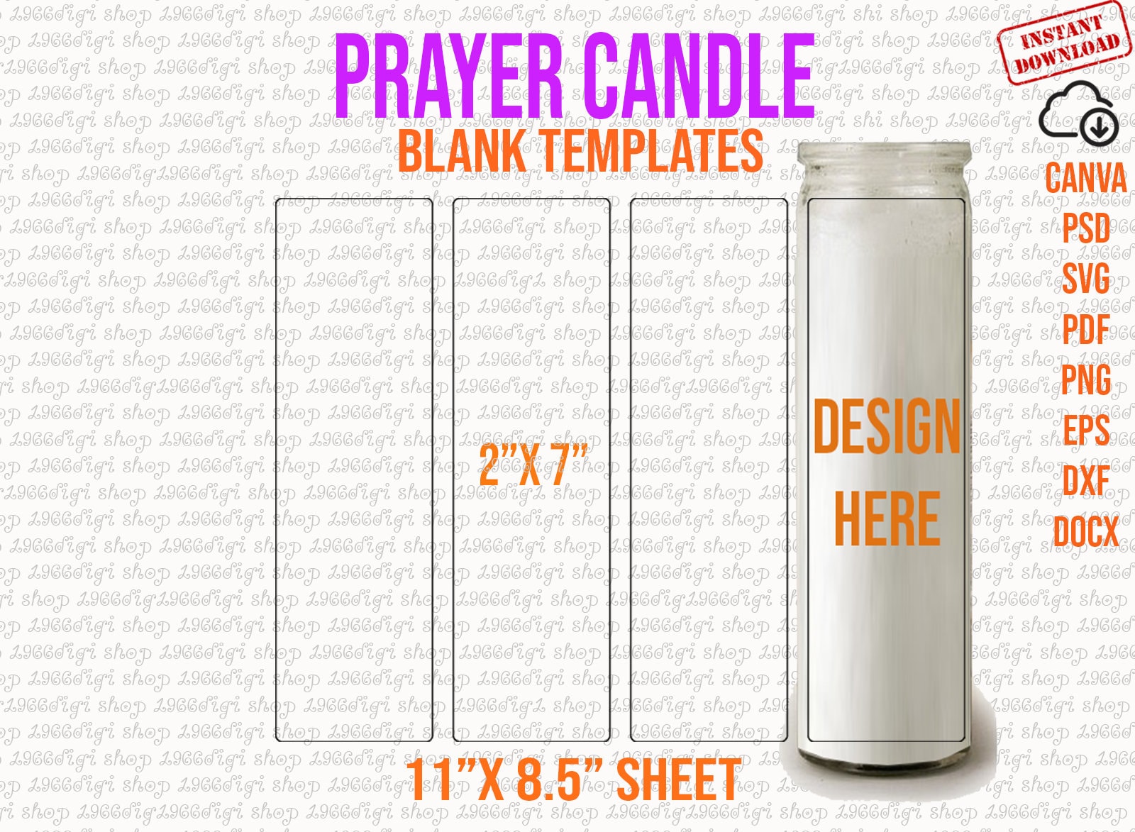 Prayer Candle Template: Custom Styles, Saint Candle SVG, PNG, PSD (digital Download) - Etsy