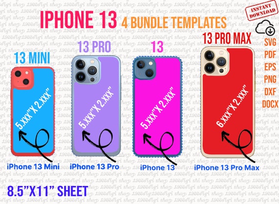 Iphone 13 Bundle Template Phone Case Template Iphone 13 - Etsy