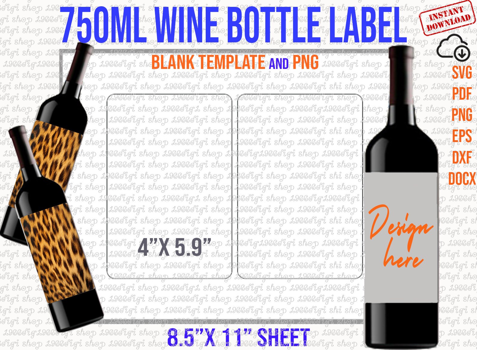 Wine Label Template, Wine Label Svg, Wine 750ml Template, Custom Wine ...