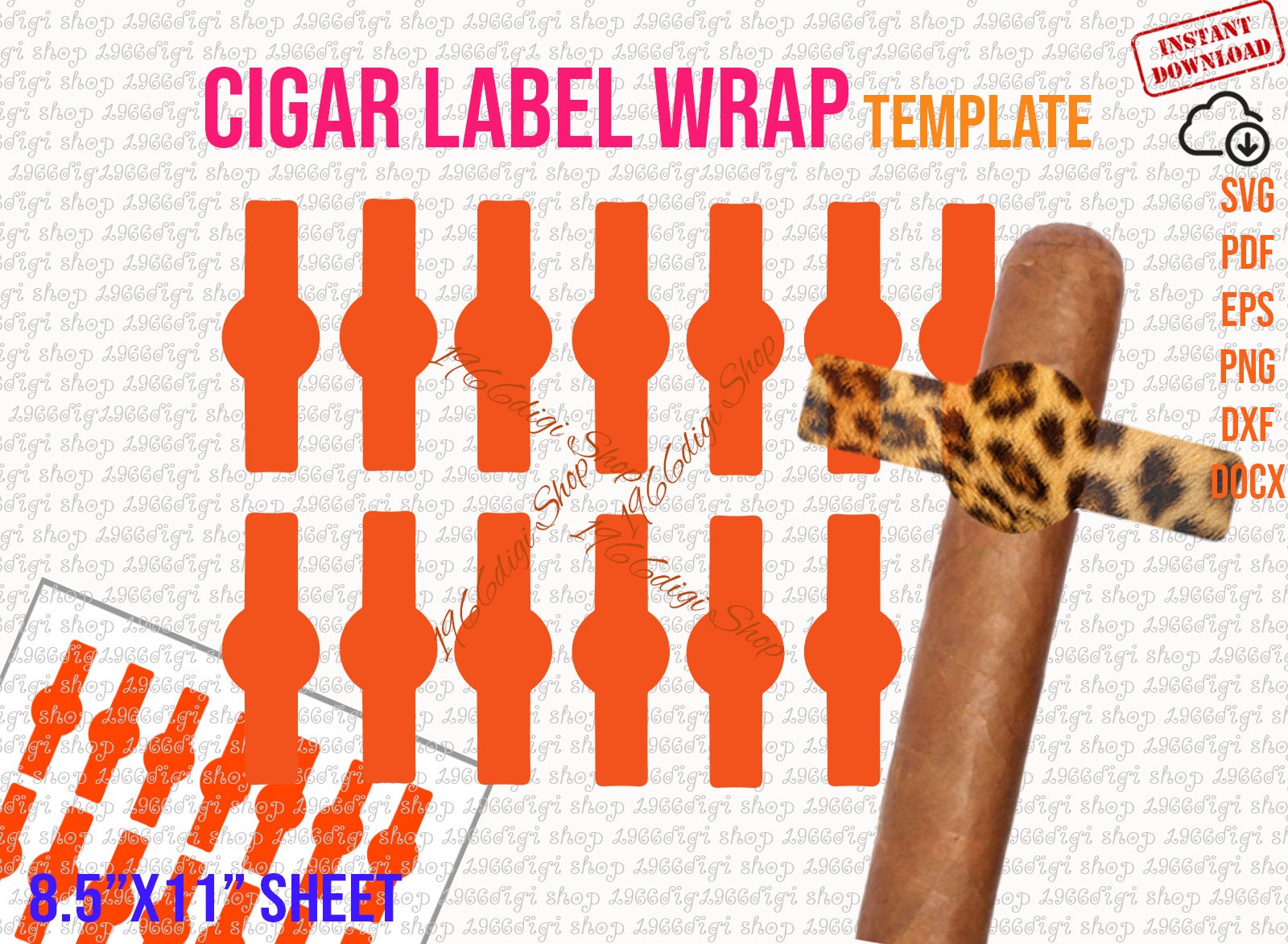 Cigar Wrap Bundle Template Cigar Wrapper Template Cigar - Etsy