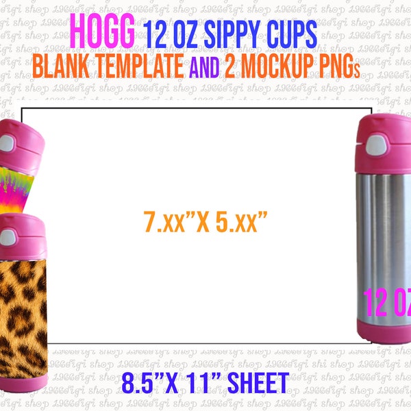 12oz Hogg Kids Tumbler Template - Etsy