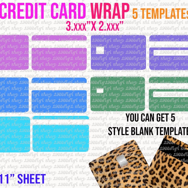 Credit Card Labels, Stickers - Etsy