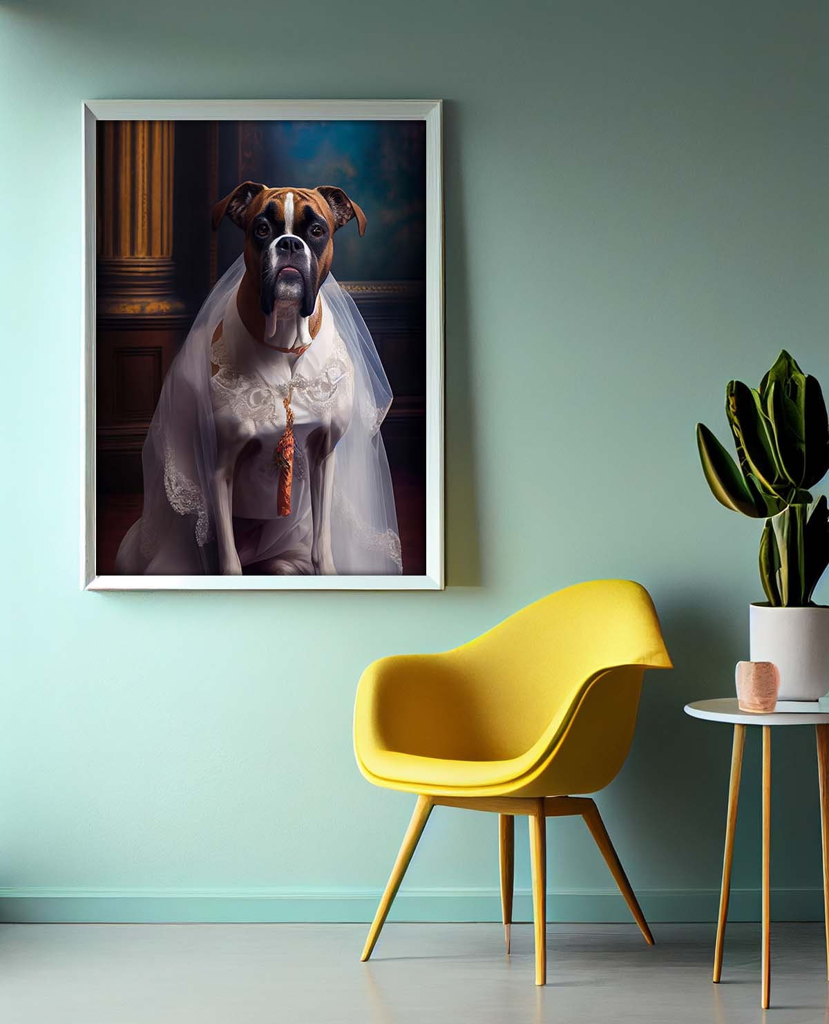 Boxer Dog Wedding Dress