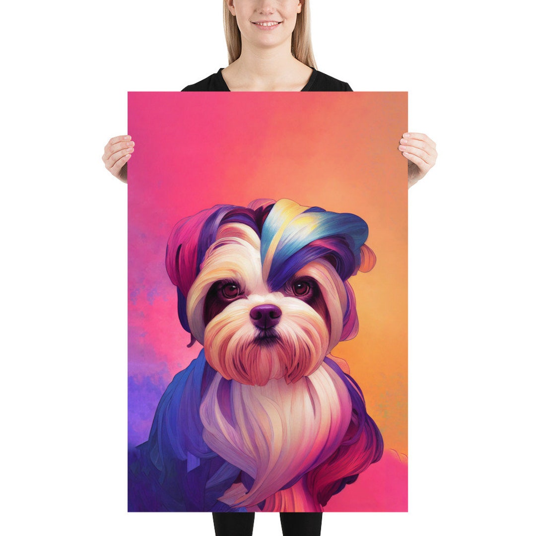 Shih Tzu Art Print Shih Tzu Instant Download Printable Home - Etsy
