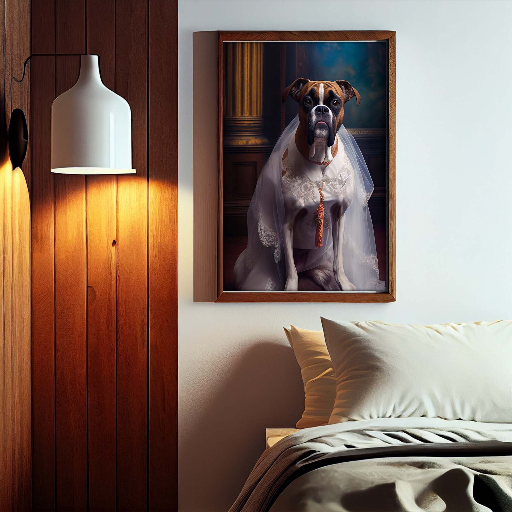 Boxer Dog Wedding Dress