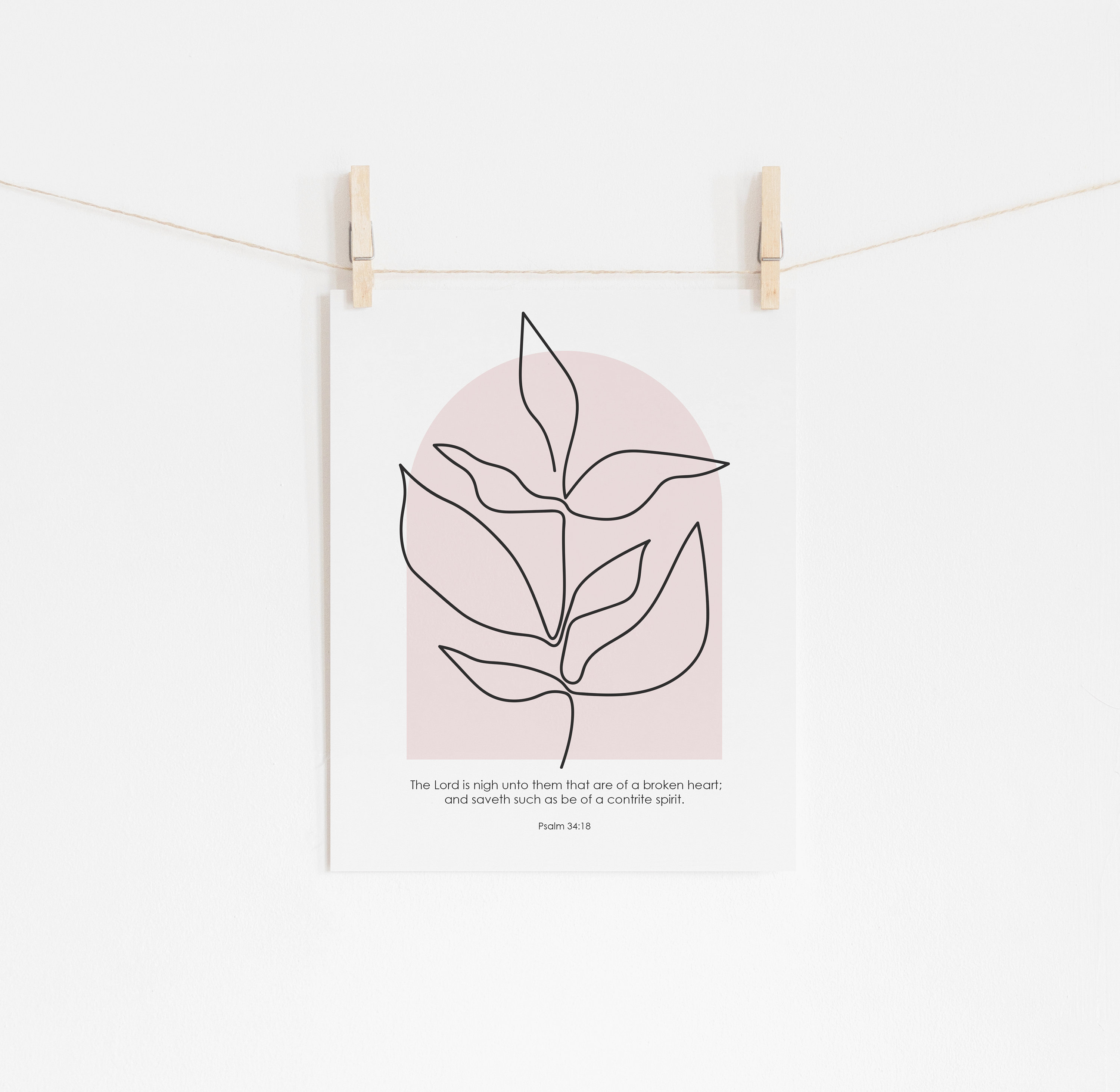 Christian Wall Print Bible Verse Wall Poster Boho Wall - Etsy