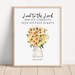 Scripture Wall Print, Christian Poster, Floral Summer Poster, Psalm ...