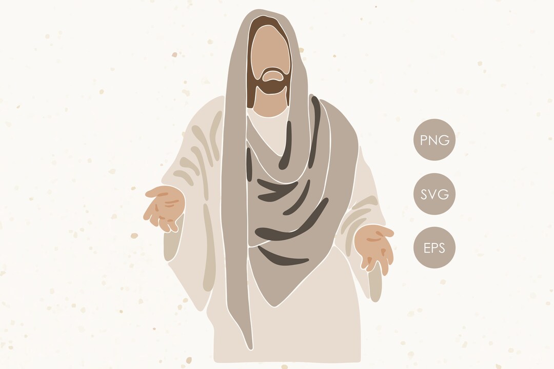 Jesus SVG, Jesus Portrait Svg, Jesus Shepherd Svg, Jesus Png, Jesus ...
