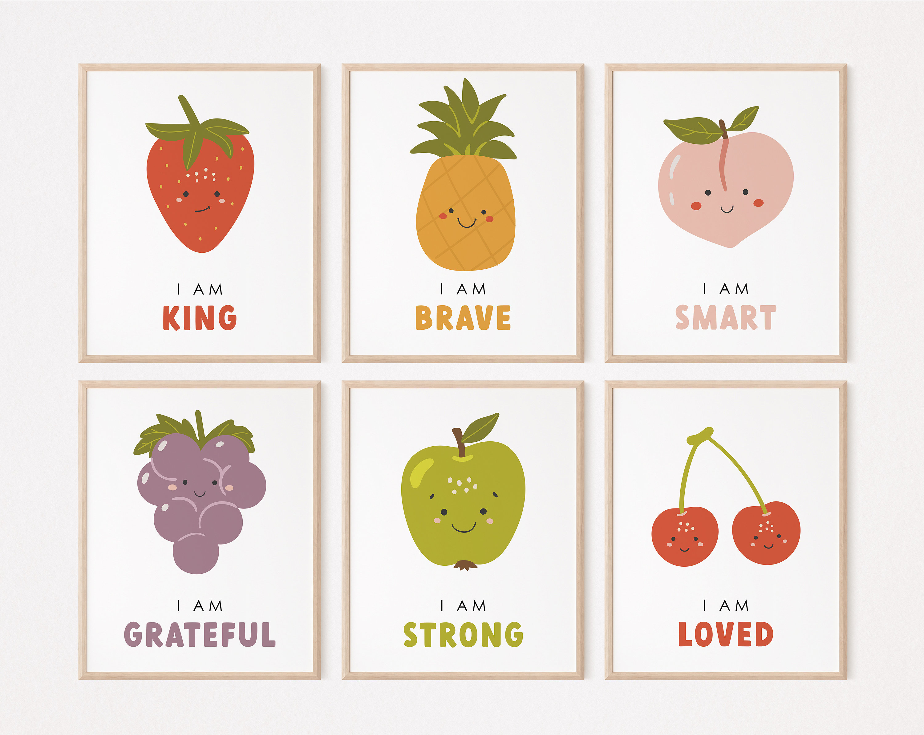 Positive Affirmations Posters Set of 6 Educational Posters - Etsy