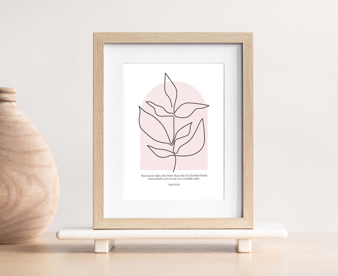 Christian Wall Print Bible Verse Wall Poster Boho Wall - Etsy