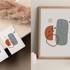 15 Abstract Shapes Clipart, Boho Abstract Elements, Digital Boho ...