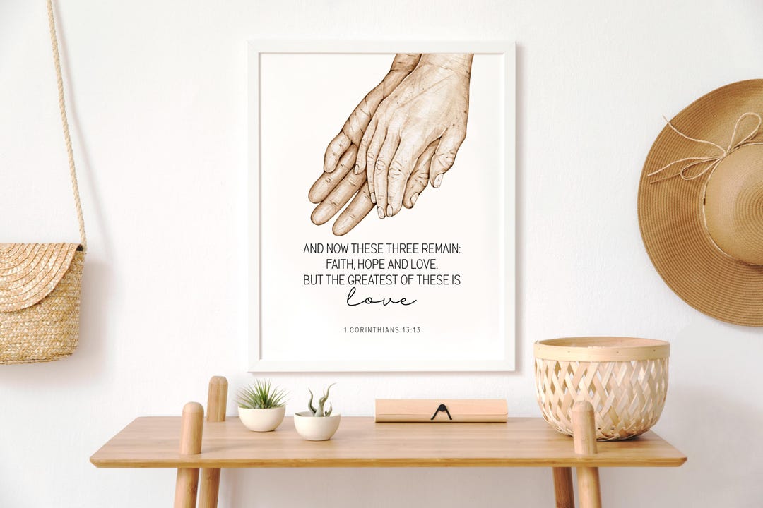 Family Wall Print, Love Bible Verse Poster, Love Wall Print, Watercolor ...
