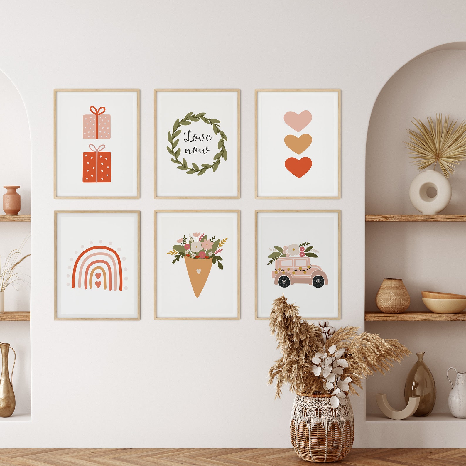 Set of 6 Love Posters Digital Valentine's Day Posters - Etsy