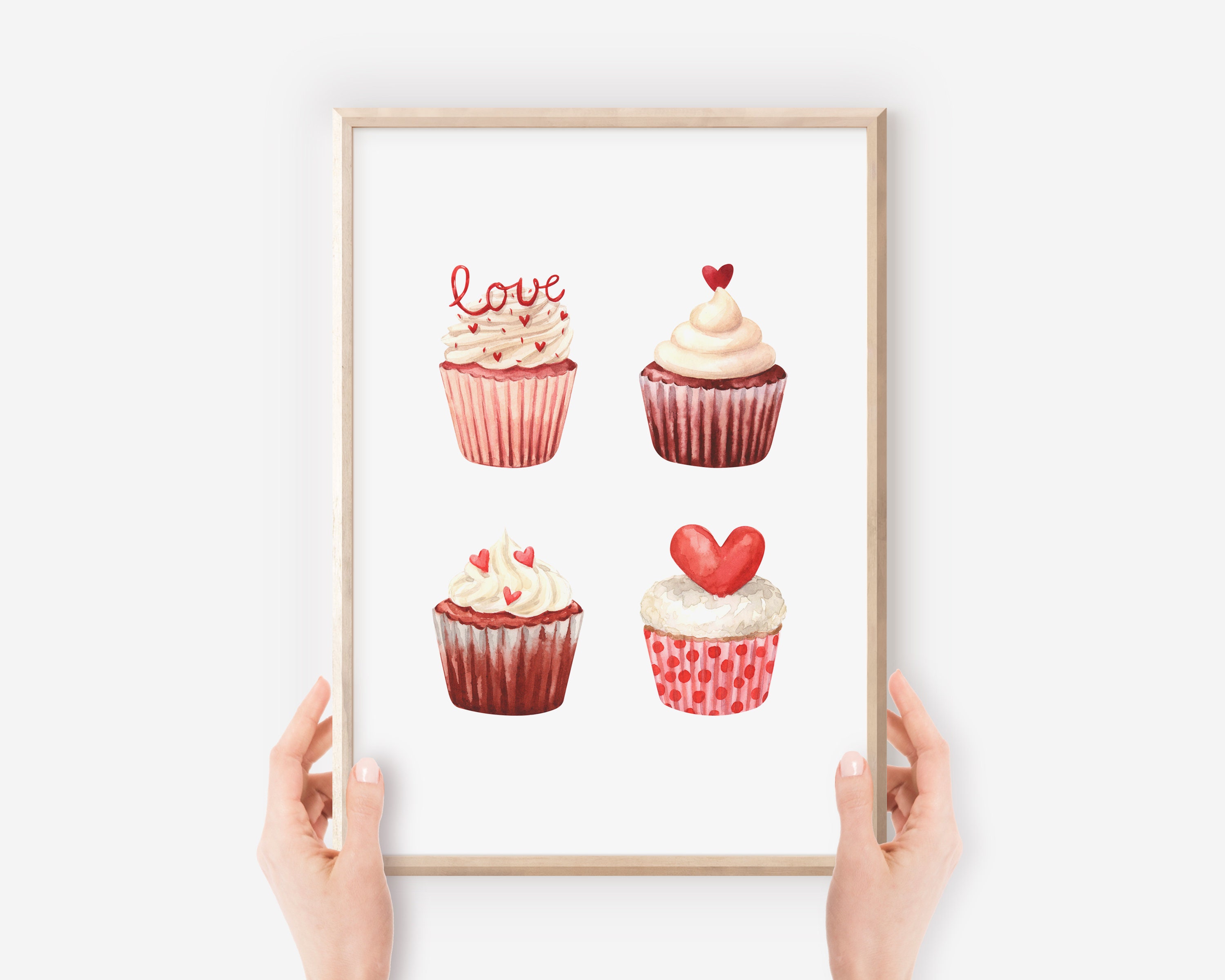 Sweet Dessert Poster Love Wall Print Watercolor Dessert - Etsy