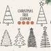 Winter Cliparts Bundle, Digital Download, Line Elements, Christmas ...