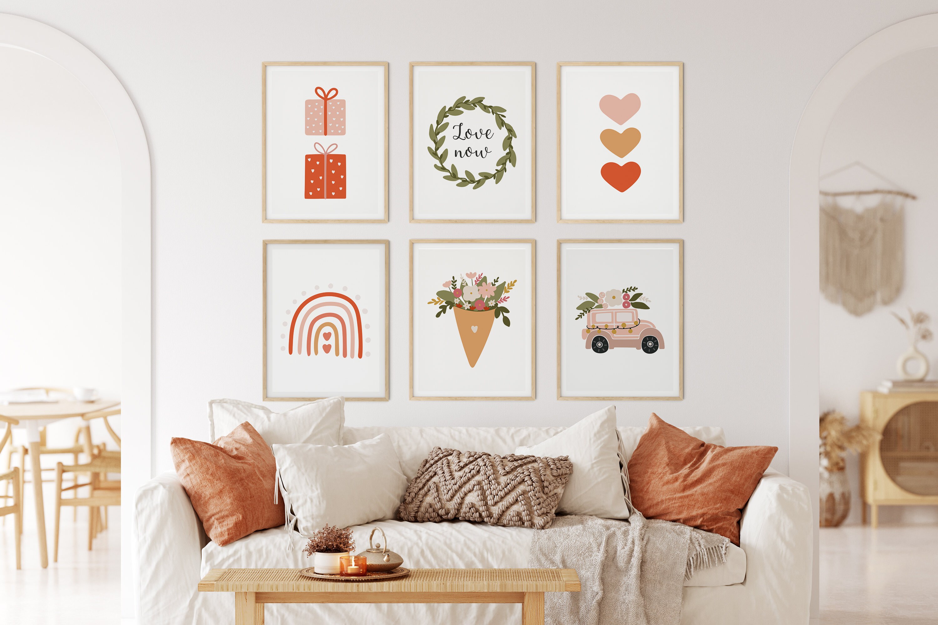 Set of 6 Love Posters Digital Valentine's Day Posters - Etsy