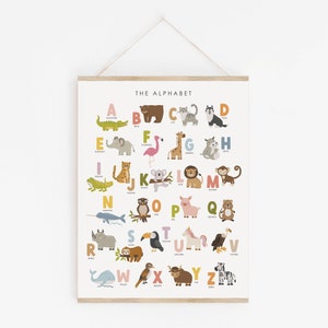 Animal Alphabet Poster, Educational Poster, Kids Wall Decor ...