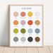 Colors Educational Poster Kids Wall Decor Kindergarten - Etsy