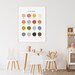 Colors Educational Poster Kids Wall Decor Kindergarten - Etsy