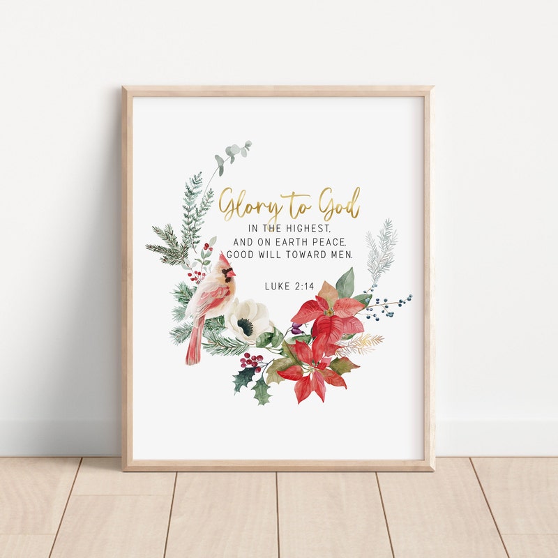 Christian Christmas Poster - Etsy