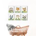 Set of 6 Kids Posters Forest Animals Wall Art Forest Animals - Etsy
