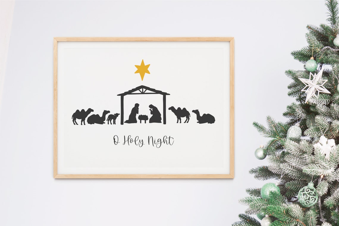 Bethlehem Wall Poster O Holy Night Wall Print Christmas - Etsy