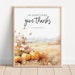 Give Thanks Poster Bible Verse Print Autumn Landscape - Etsy