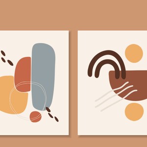 15 Abstract Shapes Clipart, Boho Abstract Elements, Digital Boho ...