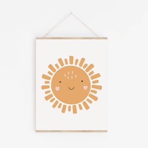Baby Sun Wall Print, Sunshine Poster, Digital Baby Shower Gift, Sun ...