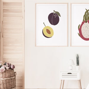 Boho Fruits Clipart, Tropical Fruits Collection, Digital Summer Clipart ...