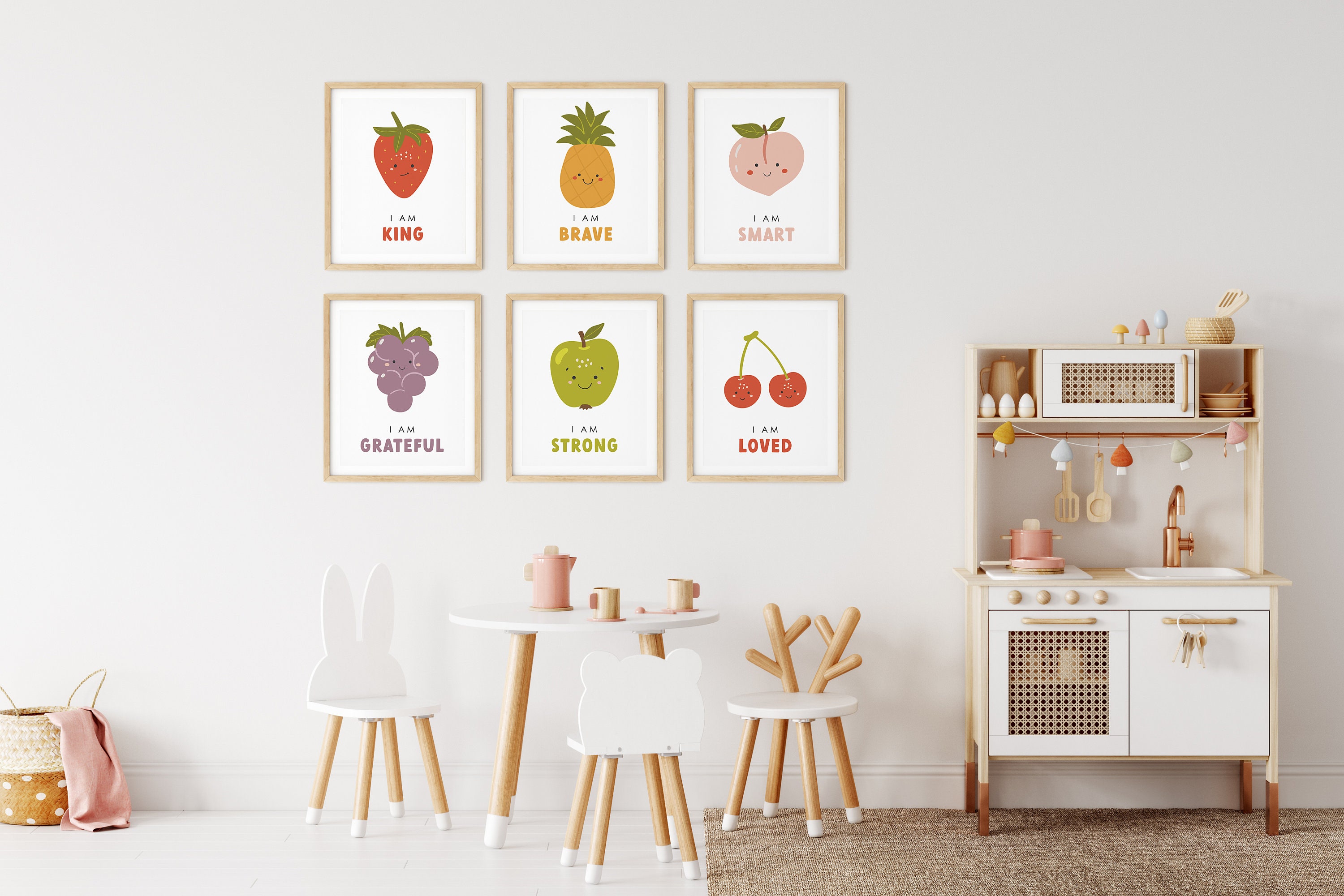 Positive Affirmations Posters Set of 6 Educational Posters - Etsy