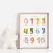Number Poster, Educational Poster, Kids Wall Decor, Kindergarten Decor ...