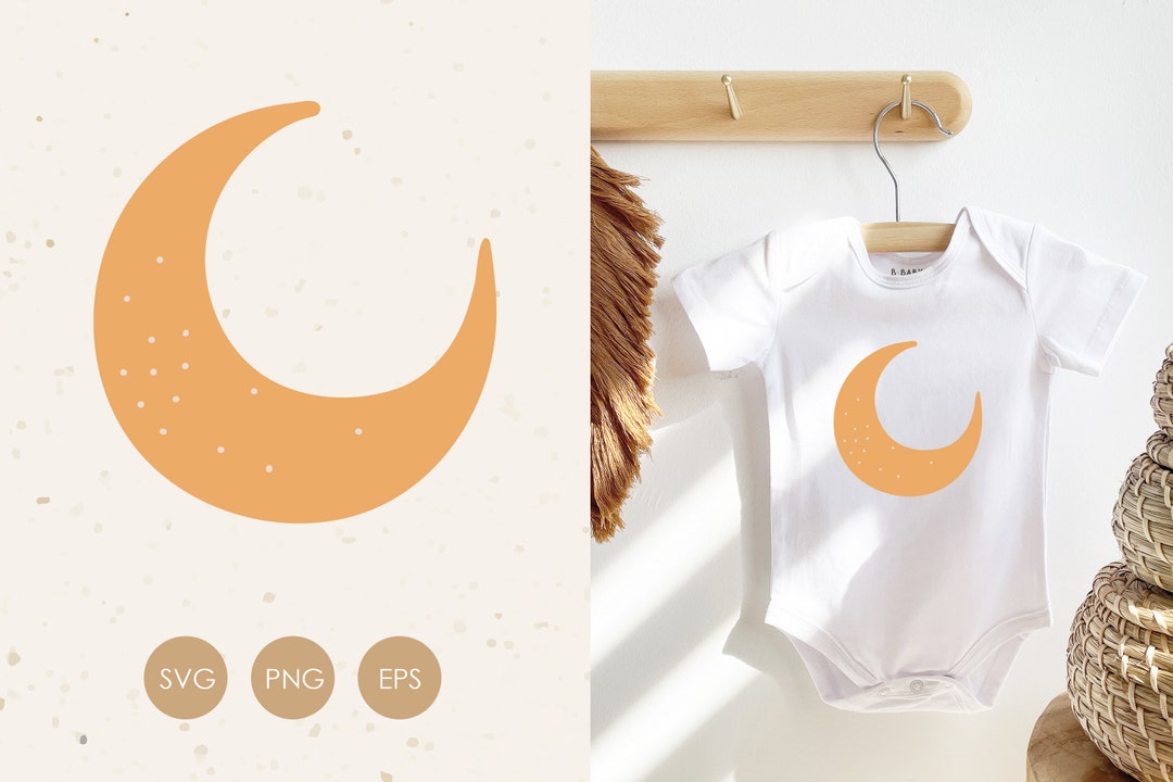 Lua SVG, Baby moon Svg, Download instantâneo, Lua para impressão Png ...