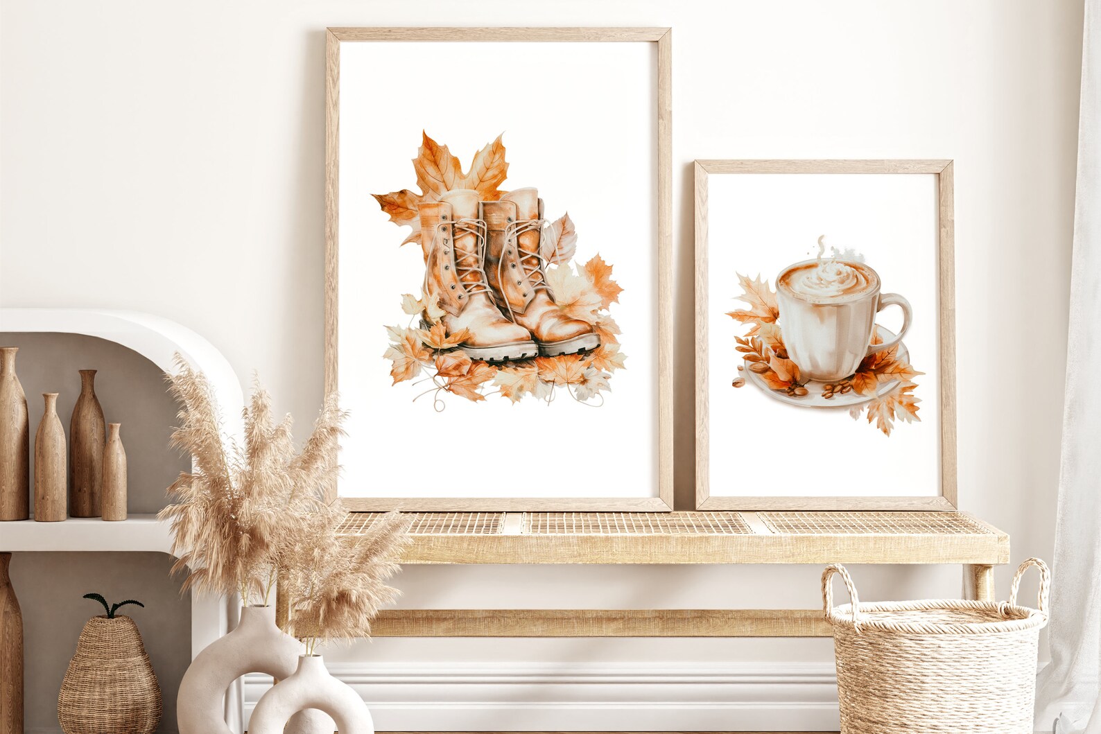 Autumn Prints, Cozy Autumn Posters, Fall Wall Art, Give Thanks Posters ...