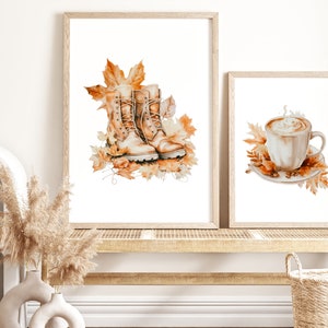Autumn Prints, Cozy Autumn Posters, Fall Wall Art, Give Thanks Posters ...