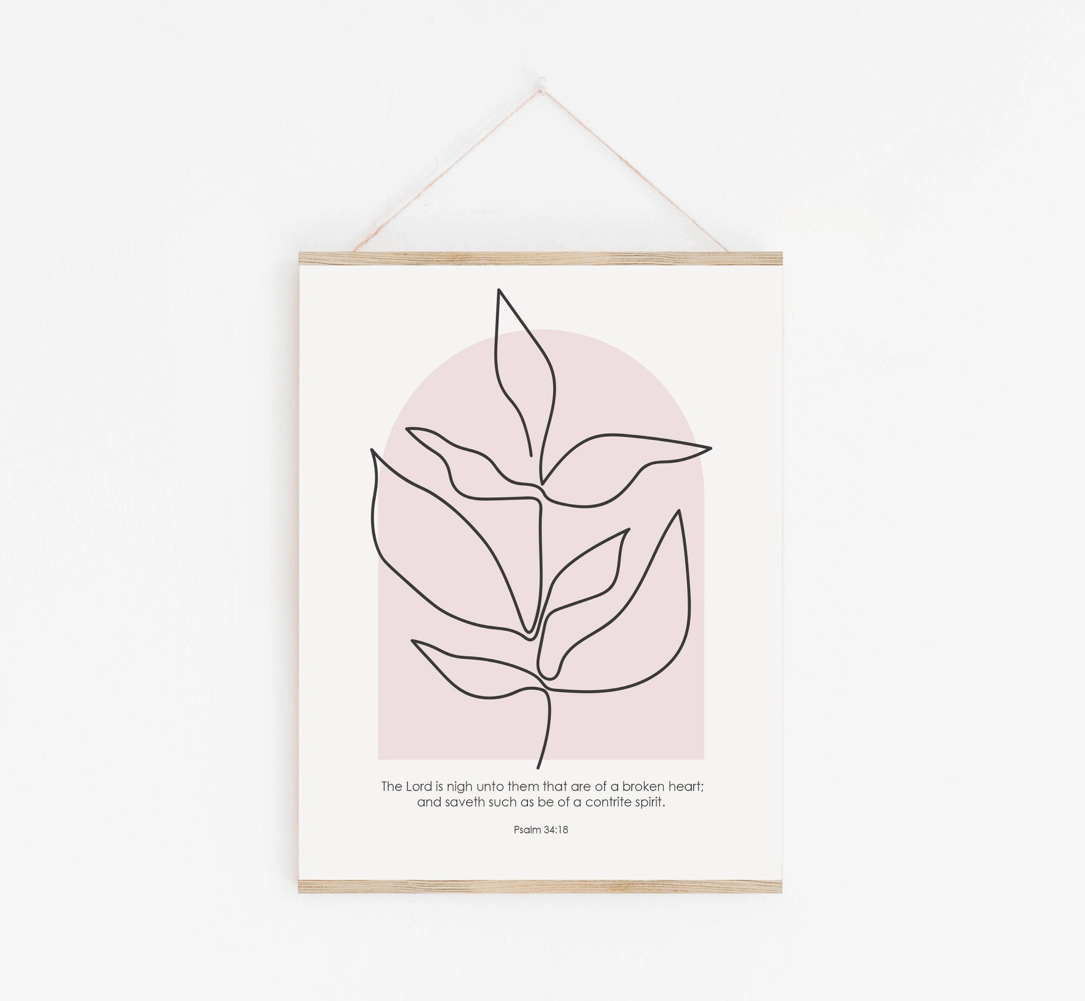 Christian Wall Print Bible Verse Wall Poster Boho Wall - Etsy