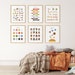 Set of 6 Educational Posters, Kids Wall Decor, Kindergarten Decor ...