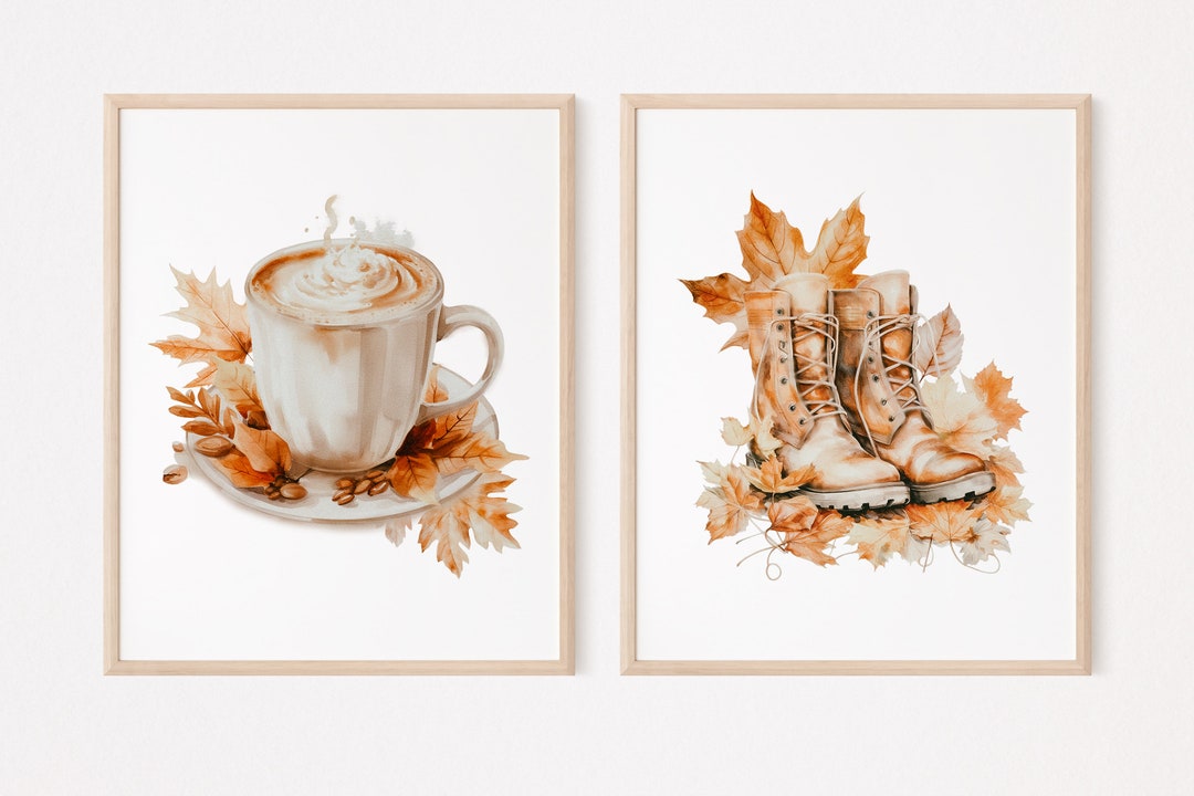 Autumn Prints, Cozy Autumn Posters, Fall Wall Art, Give Thanks Posters ...