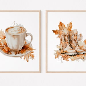 Autumn Prints, Cozy Autumn Posters, Fall Wall Art, Give Thanks Posters ...