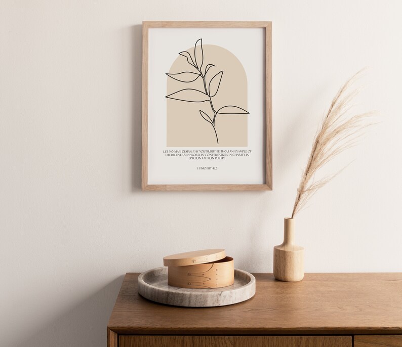 Christian Wall Print Bible Verse Wall Poster Biblical Wall - Etsy