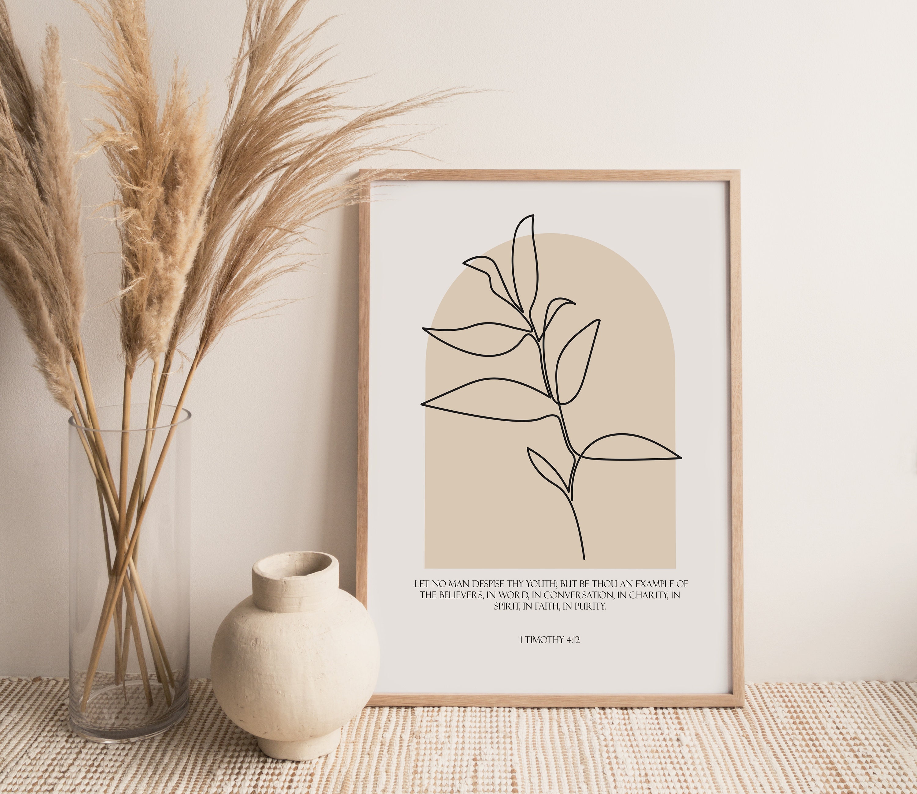 Christian Wall Print Bible Verse Wall Poster Biblical Wall - Etsy