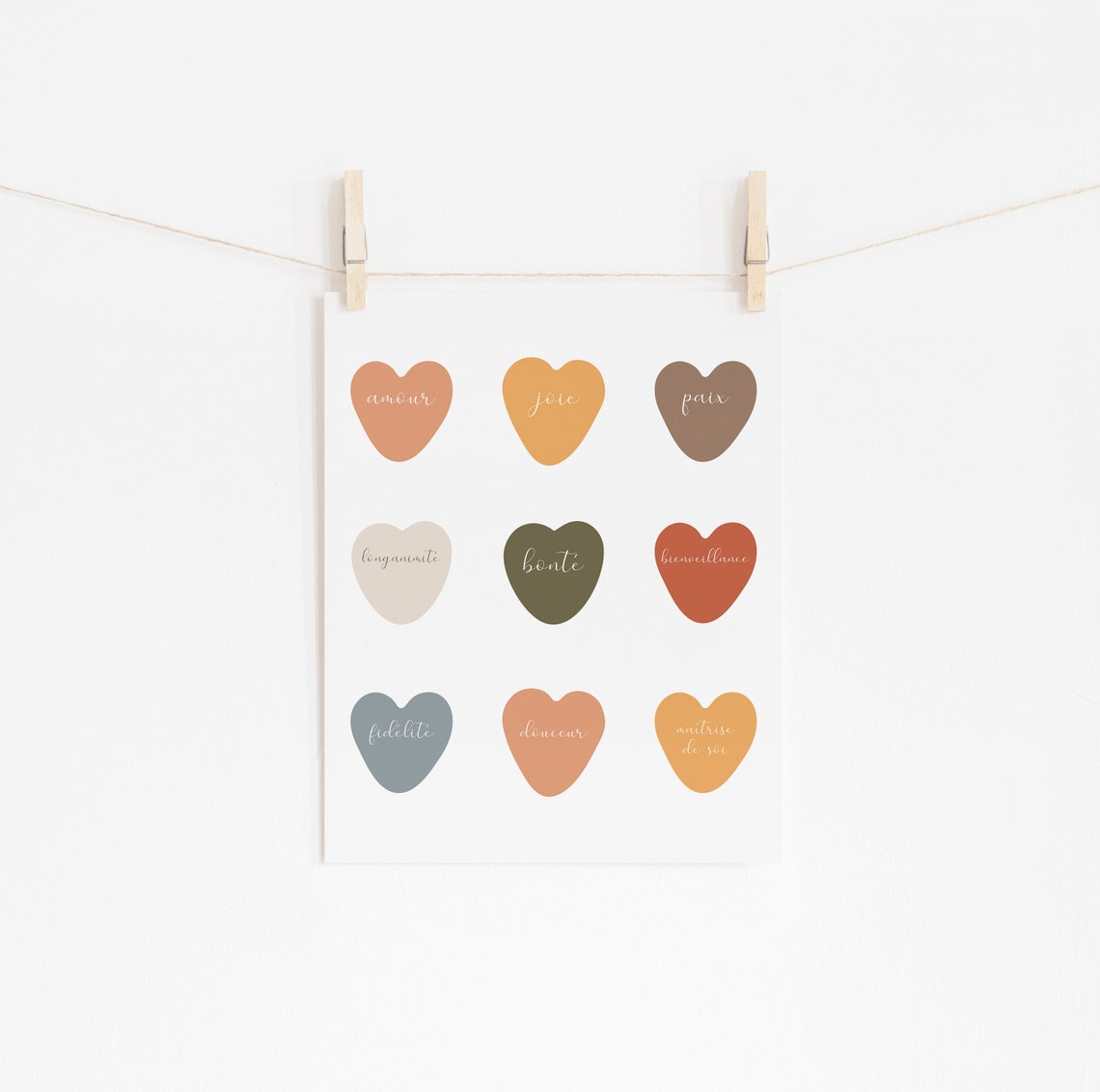 Fruit of the Spirit in French Wall Print Bible Verse Wall - Etsy