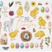 Easter Watercolor Clipart, 50 Digital Spring Elements - Etsy