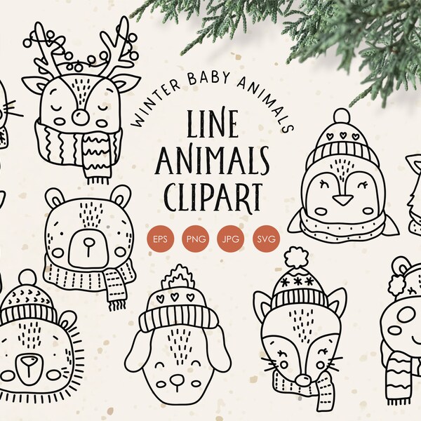 Animals and Christmas Svg - Etsy