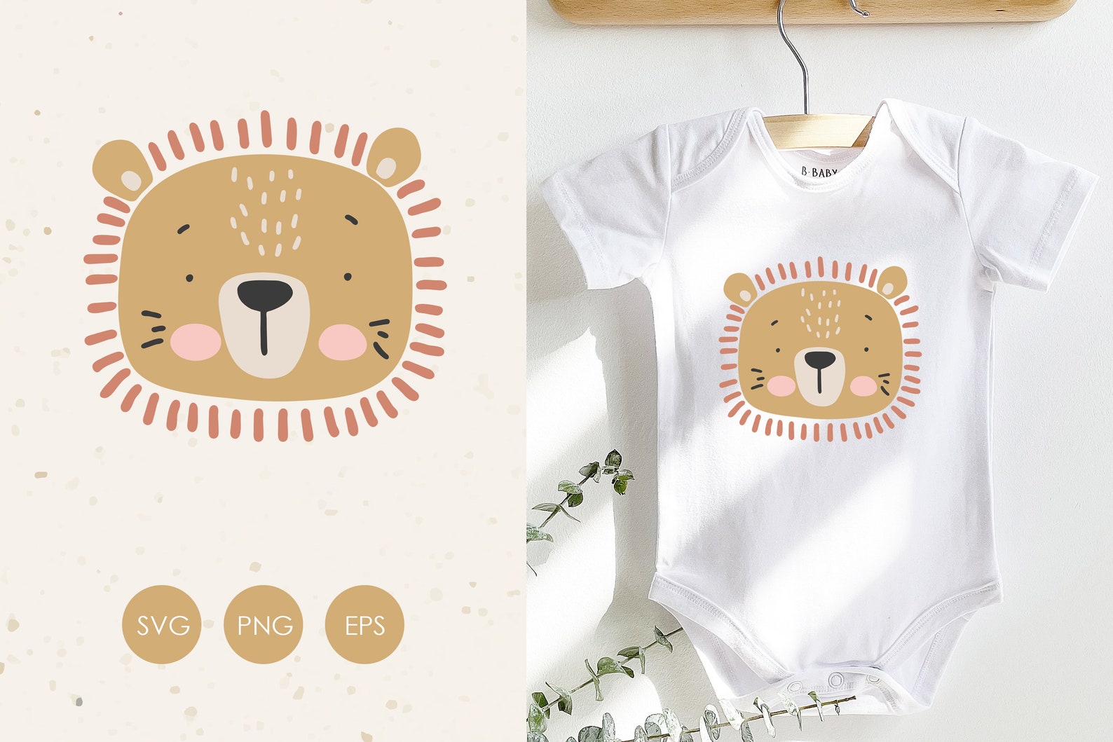 COMMERCIAL USE Lion SVG Baby Lion Svg Baby Animal Svg - Etsy